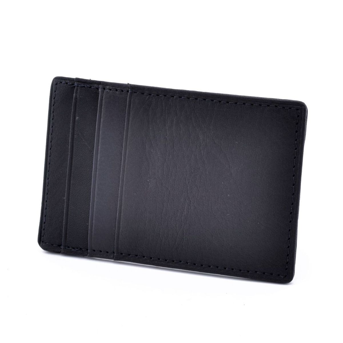 Card and banknote holder, leather wallets Black BRASS Workshop p8326