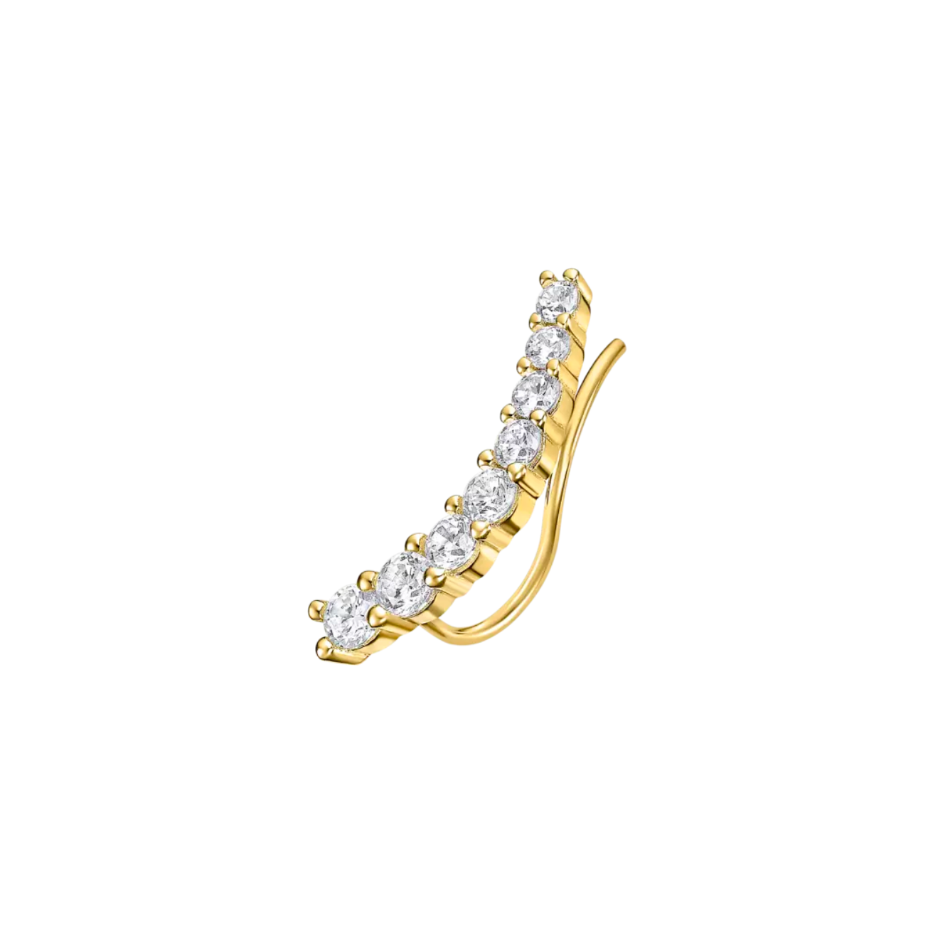 Ear cuff argento luci oro LOTUS Silver lp3386-9