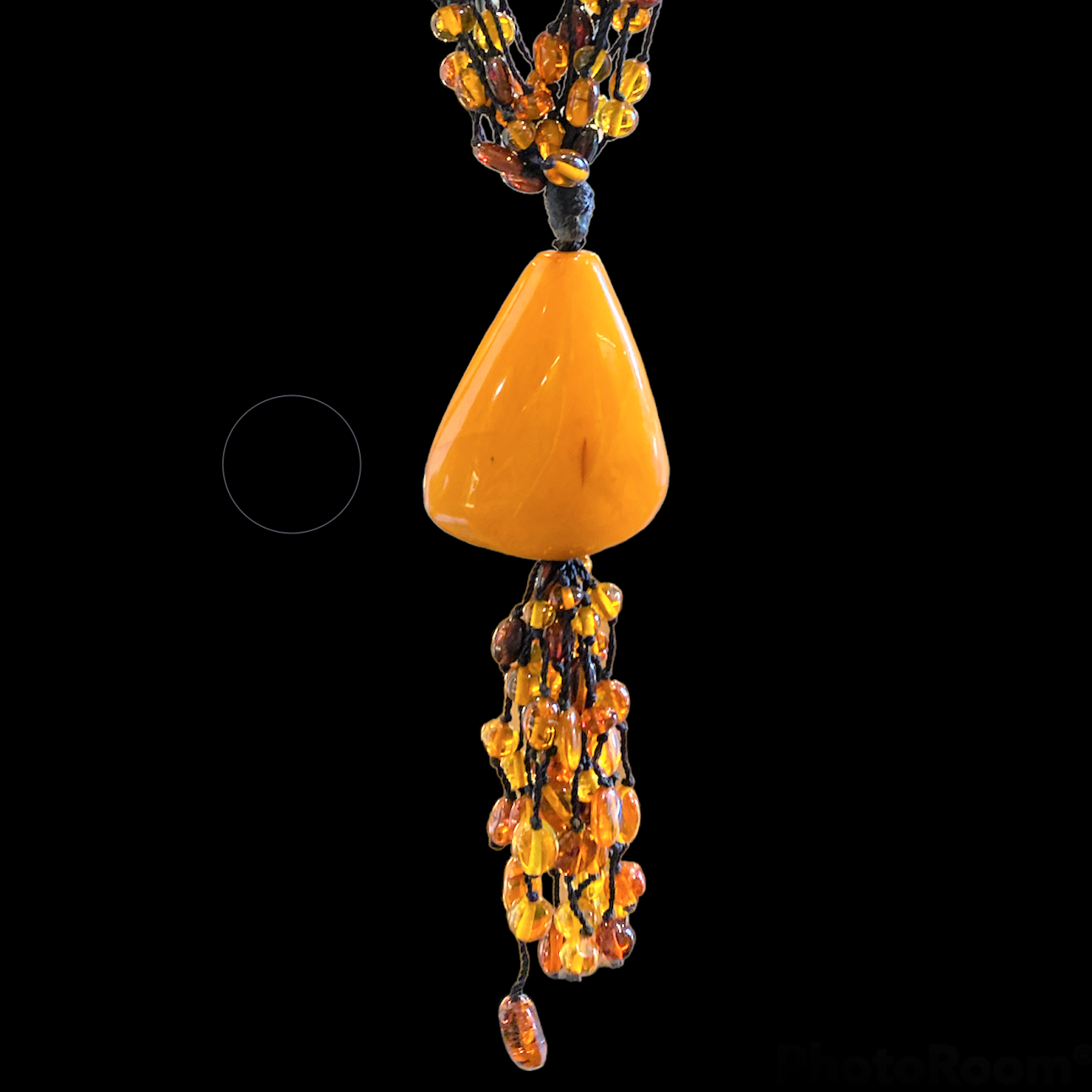 Collana multifili ambra giallo-arancio BRASS Workshop bscl03
