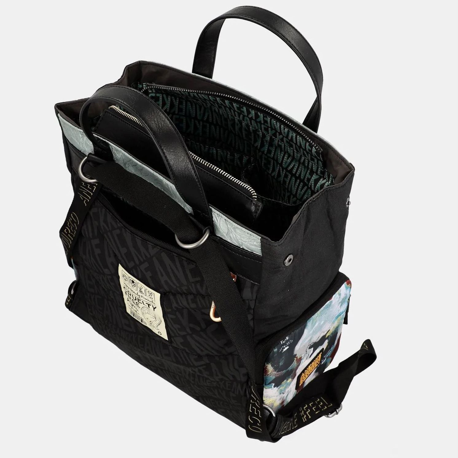 Nature woods Backpack with handles black Anekke 35875-209