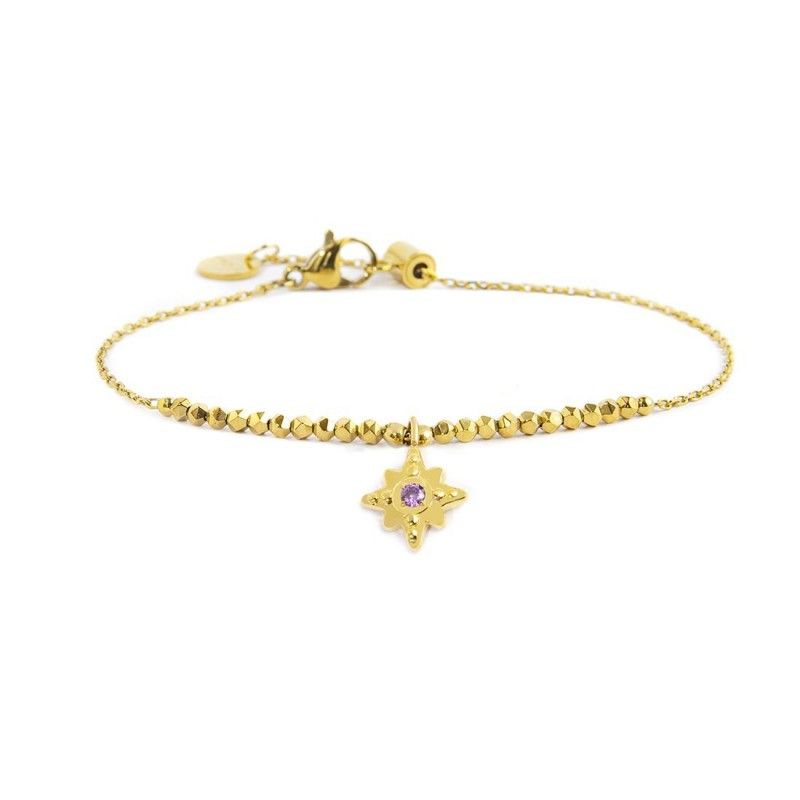 Wind rose nugget bracelet gold Marlù Gioielli 18br181g