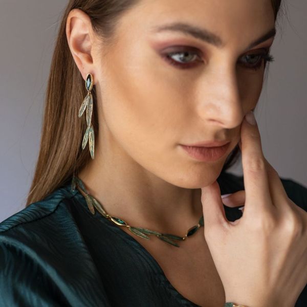 Orecchini Silene verde KALLIOPE Handmade Jewelry gs1374