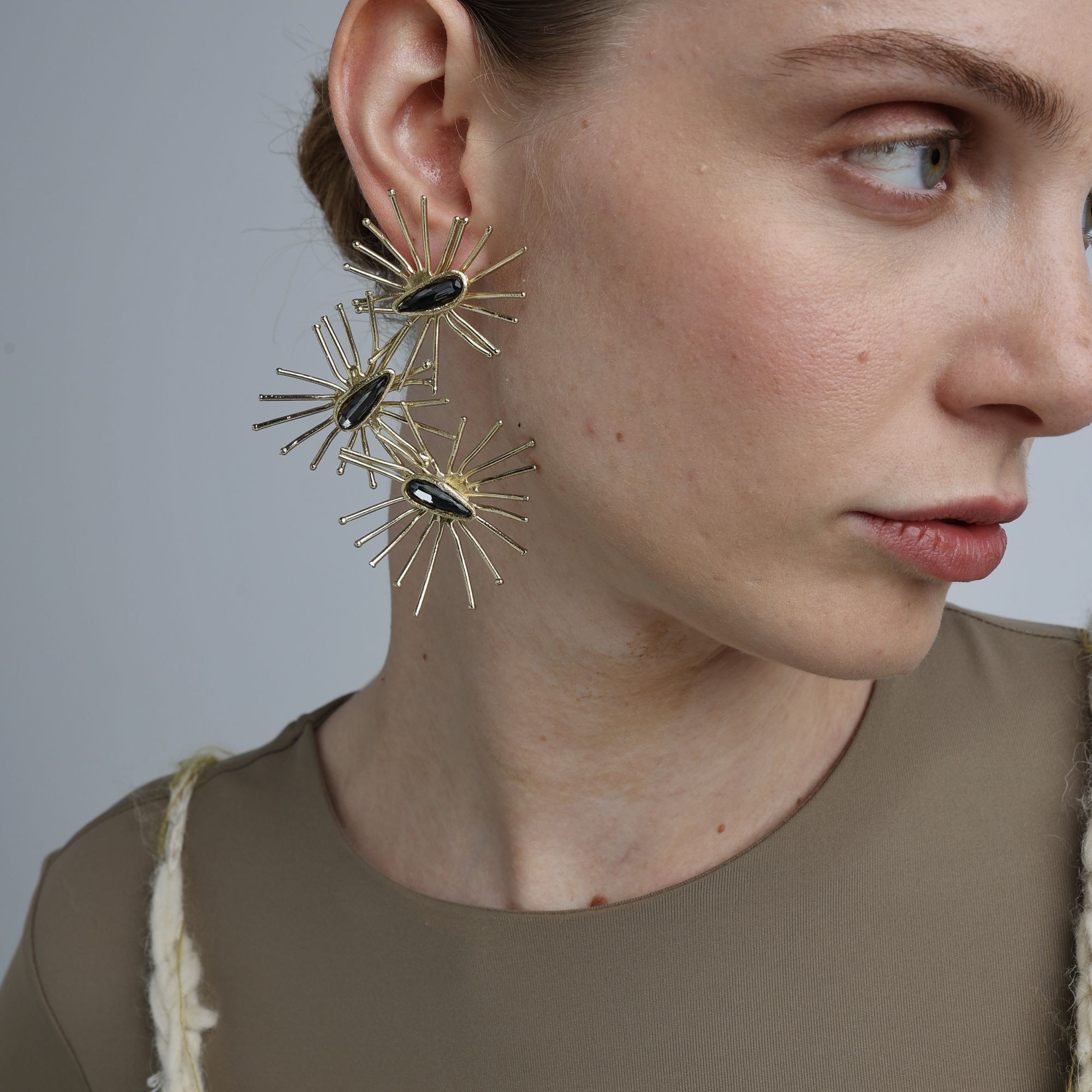 Leon earrings gold KALLIOPE Handmade Jewelry gs1643