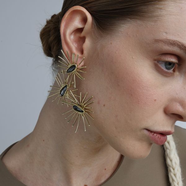 Leon earrings gold KALLIOPE Handmade Jewelry gs1643