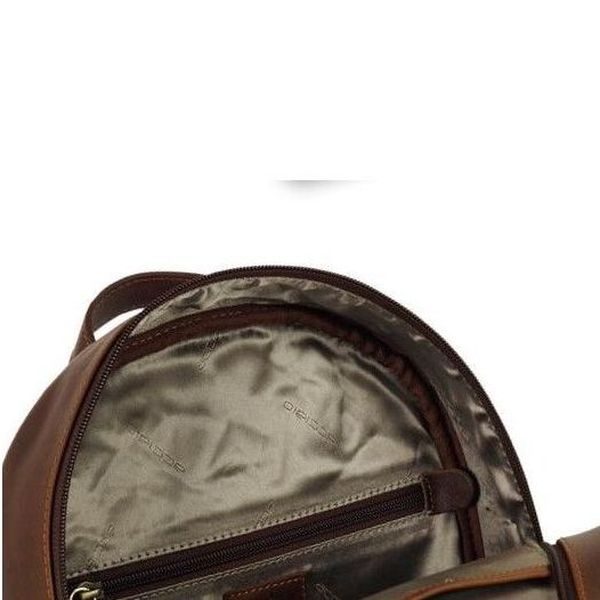 Small leather backpack brown BRASS Workshop z8343