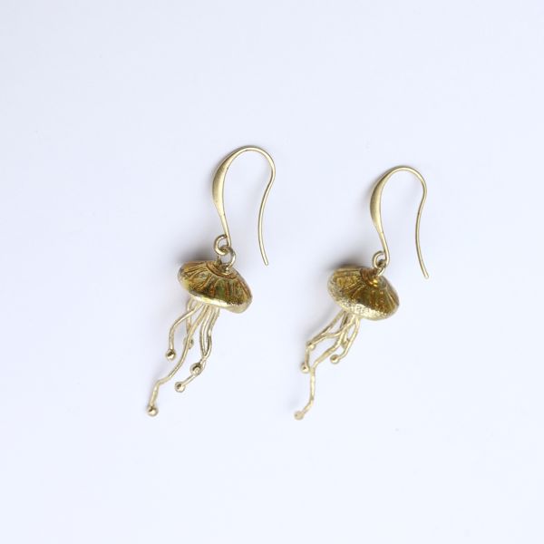 Orecchini mini medusa giallo KALLIOPE Handmade Jewelry gs1697